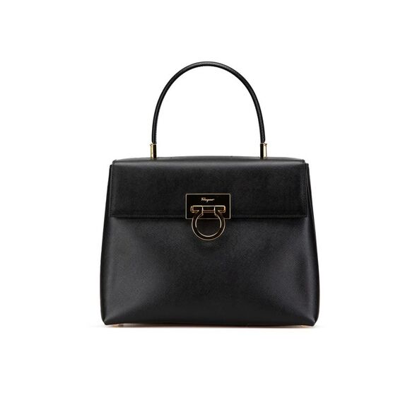 Salvatore Ferragamo | Bags | Pre Loved Ferragamo Iconic Leather Top ...